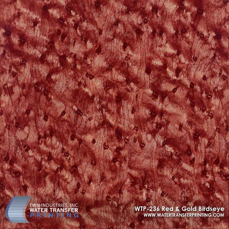 Red & Gold Birdseye Hydrographic Film - WTP-236 | TWN Industries